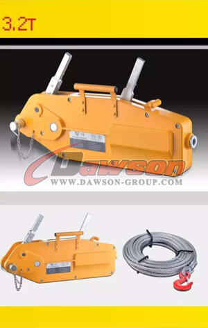 Steel Body Wire Rope Pulling Hoist, Wire Rope Tirfor, Manual Hand ...