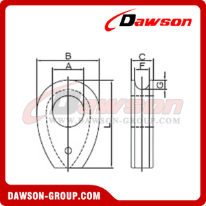 Solid Wire Rope Thimble - Dawson Group Ltd. - China Manufacturer ...