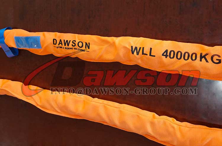 WLL 15T 15000kg Polyester Round Slings, Heavy Duty Endless Type Round ...