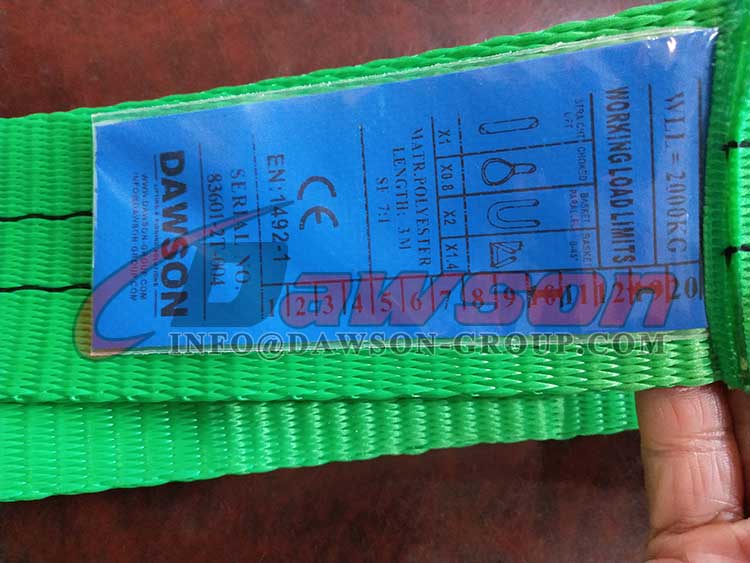 WLL 3 Ton Polyester Webbing Slings, 3000kg Flat Web Slings - Lifting ...