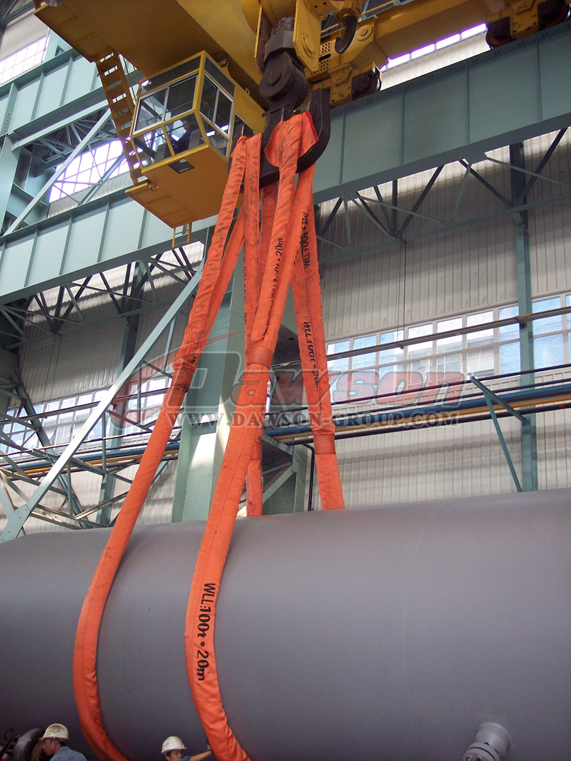 WLL 4T Polyester Round Slings, 4000kg Synthetic Endless Round Lifting ...