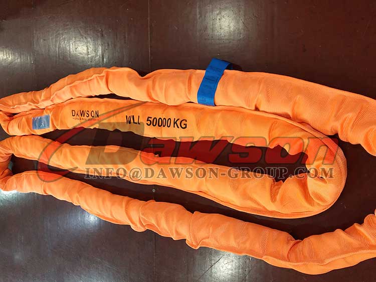 WLL 20T 20000kg Polyester Round Slings, Heavy Duty Textile Round ...