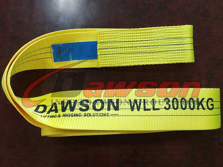 WLL 20 Ton Polyester Webbing Slings, 20000kg Heavy Duty Flat Web Slings ...