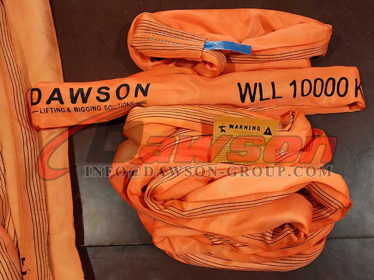 WLL 10T Polyester Round Slings AS 4497, 10000KG Textile Endless Type ...