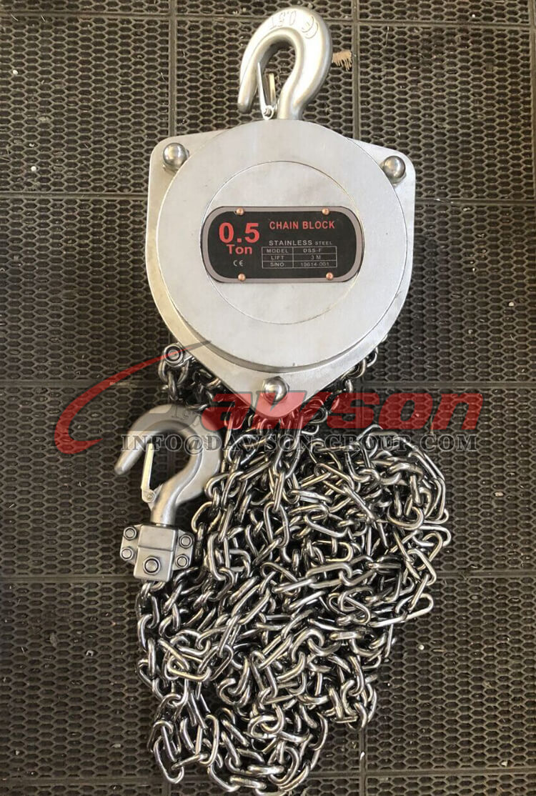 DS-ST-C Stainless Steel Chain Hoist, SS Chain Block, Manual Chain Hoist ...