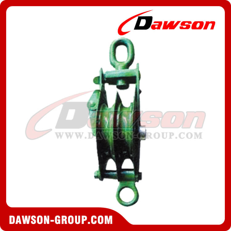 Open Type Pulley Block Double Sheave With Eye, snatch block, pulley ...