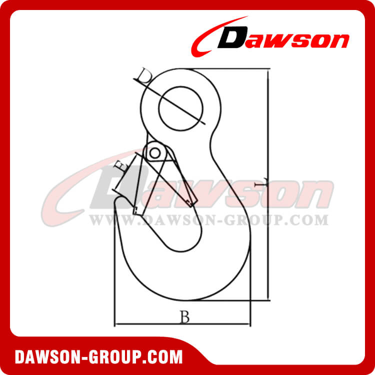 DS418 Forged Carbon Steel Tow Hook for Lashing or Pulling, Towing Hook ...
