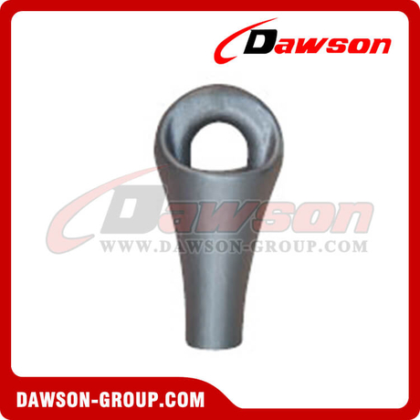 High Grade Drop Forged Cast Steel Rope Pear Socket for Steel Wire Rope ...
