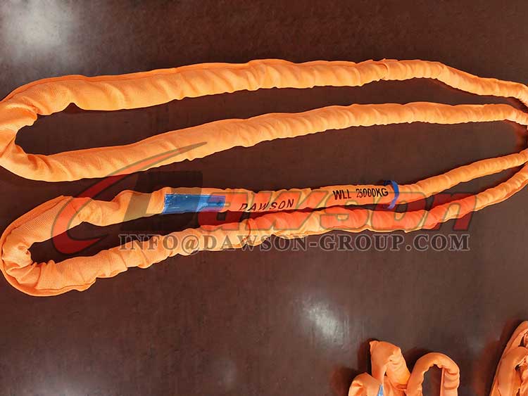 WLL 100T Polyester Round Slings,100Ton Heavy Duty Round Lifting Slings ...