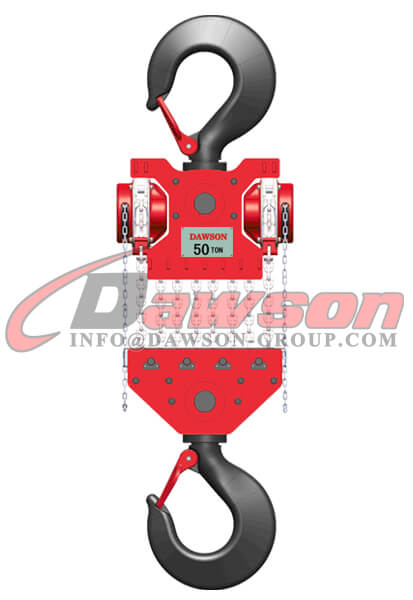 50T New Design Chain Hoist, Chain Block for Wharf, 50000kg Heavy Duty ...