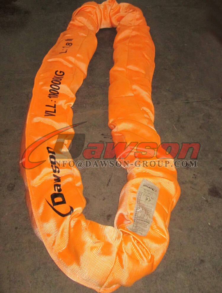 WLL 100T Polyester Round Slings,100Ton Heavy Duty Round Lifting Slings ...
