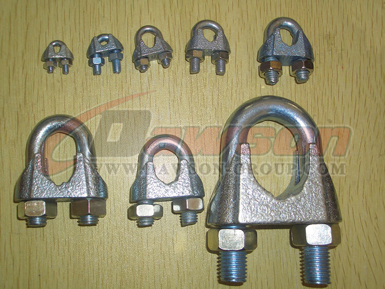 Din 741 Galv. Malleable Casting Wire Rope Clip, Cast Steel Galvanized ...