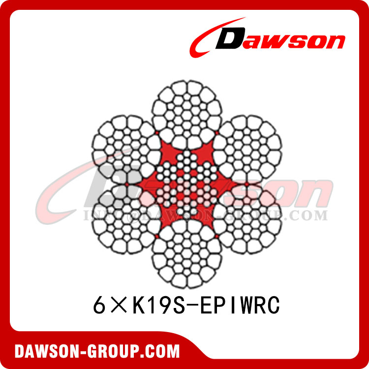 Steel Wire Rope(6×K19S-EPIWRC)(6×K19S-IWRC) API Metric, Wire Rope for Oceanography - Dawson ...