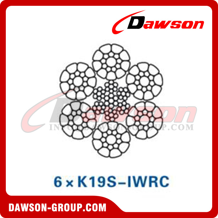 Steel Wire Rope (6×K19S-IWRC)(6×K25F-IWRC)(6×K26WS-IWRC), Oilfield Wire ...
