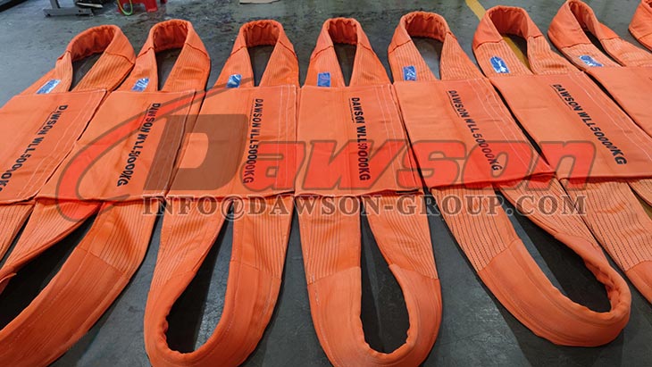 WLL 50 Ton Polyester Heavy Duty Webbing Slings, 50000kg Heavy Duty Flat ...