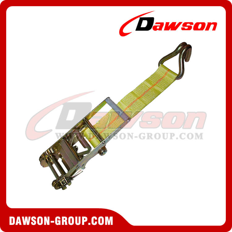 3 inch Ratchet Strap Short End with Flat Hooks, 3” Tie Down Lashing ...