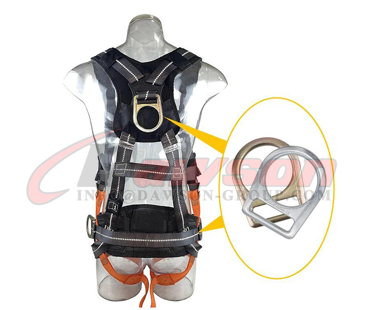 DSJ-3004 Fall Protection Full Body Harness Stamped D-Ring, 50MM Safety ...