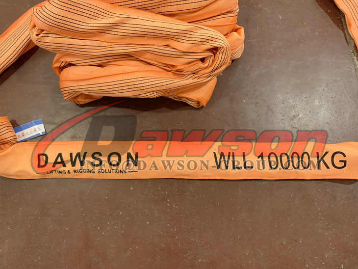 WLL 10T Polyester Round Slings, 10000kg Endless Round Lifting Slings ...