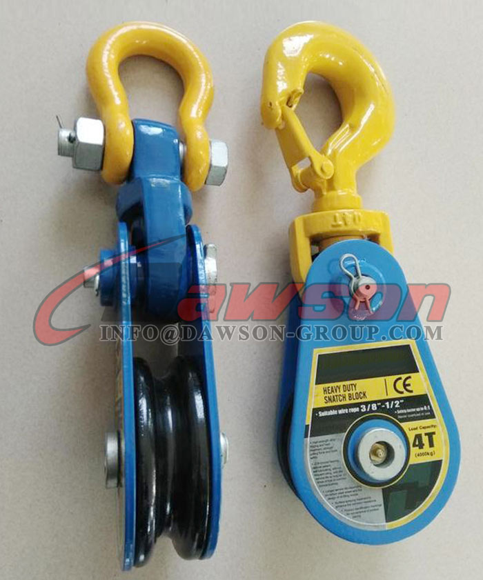 Heavy Duty Snatch Block, High Strength Forged Steel Sheave Block, Wire ...