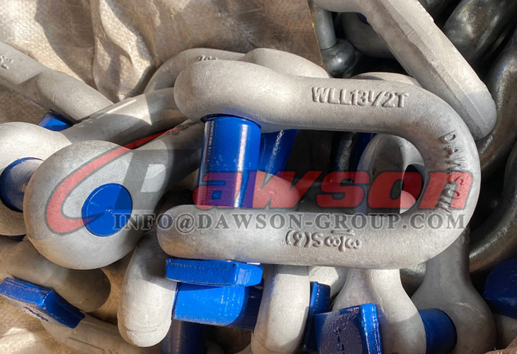 Forged Trawling Dee Shackle with Square Head Oversize Pin, Fishing ...