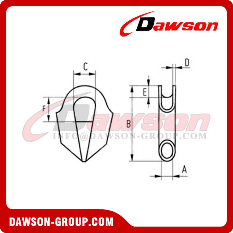 Tubular-Tube Thimble with Gusset Tilt Type, Wire Rope Thimble, Hawser ...
