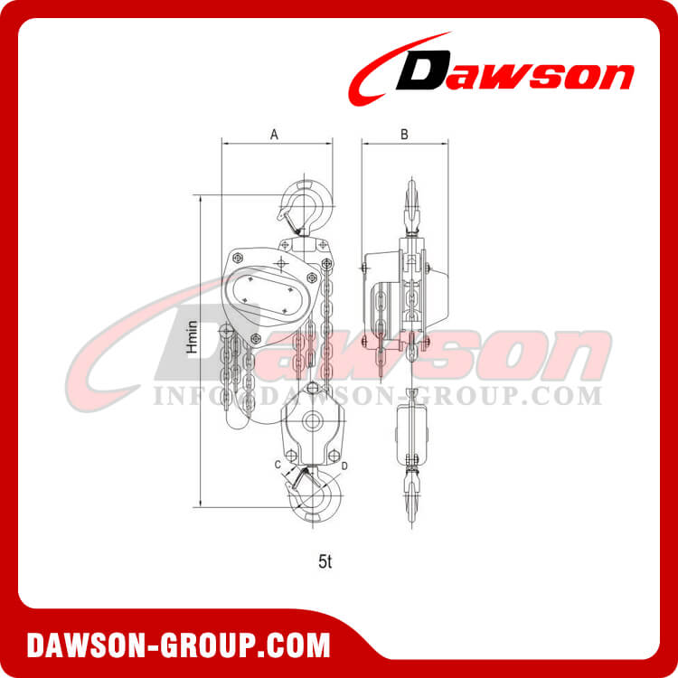 0.5T 1T 1.5T 2T 3T 5T 10T 15T 20T 30T Spark Proof Chain Hoist ...