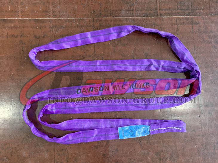 WLL 1T Polyester Round Slings, 1000kg Endless Type Round Lifting Slings ...