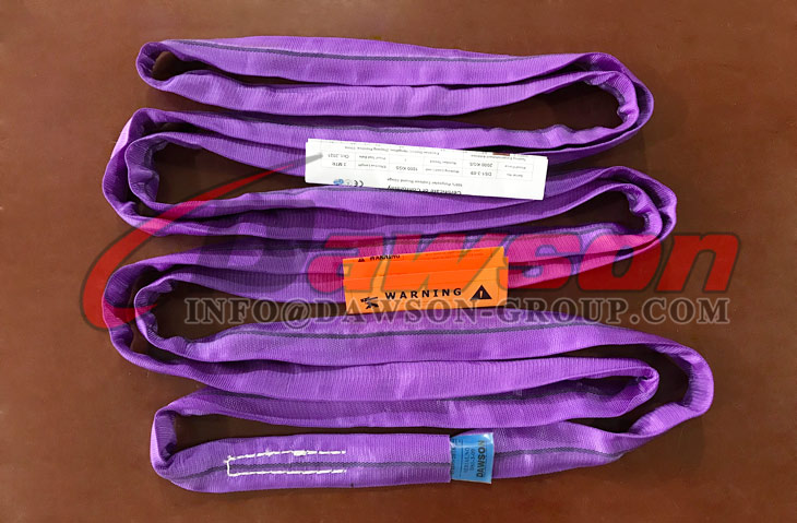 WLL 1T Polyester Round Slings AS 4497, 1000kg Endless Type Soft Lifting ...
