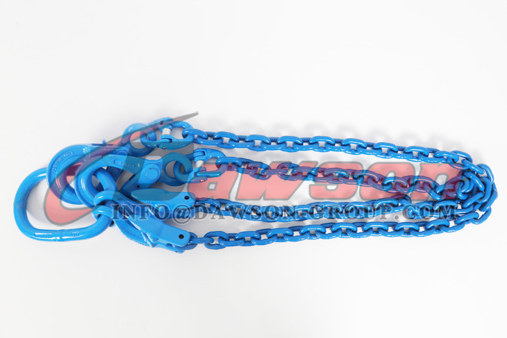 G100 Triple Legs Lifting Chain Slings / Grade 100 3-Legs Adjustable ...