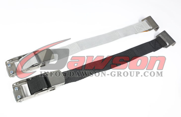 BS EN12195-2 45MM LC 300daN Black Gray Overcenter Buckle Straps with ...