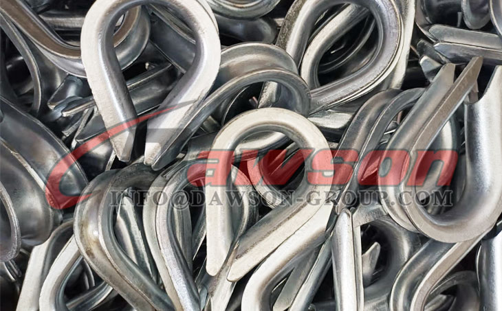 Galvanized Wire Rope Thimble DIN 6899 Type B, Superior Mild Steel Wire ...