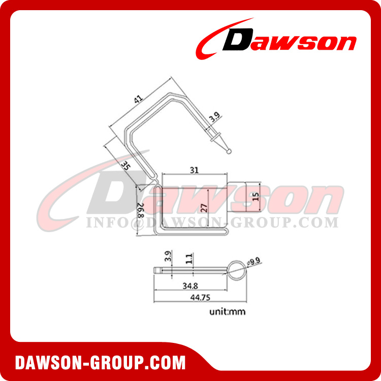 DS-BCL106 Utility Seal Tamper Proof Security Seals Security Bar Coded ...