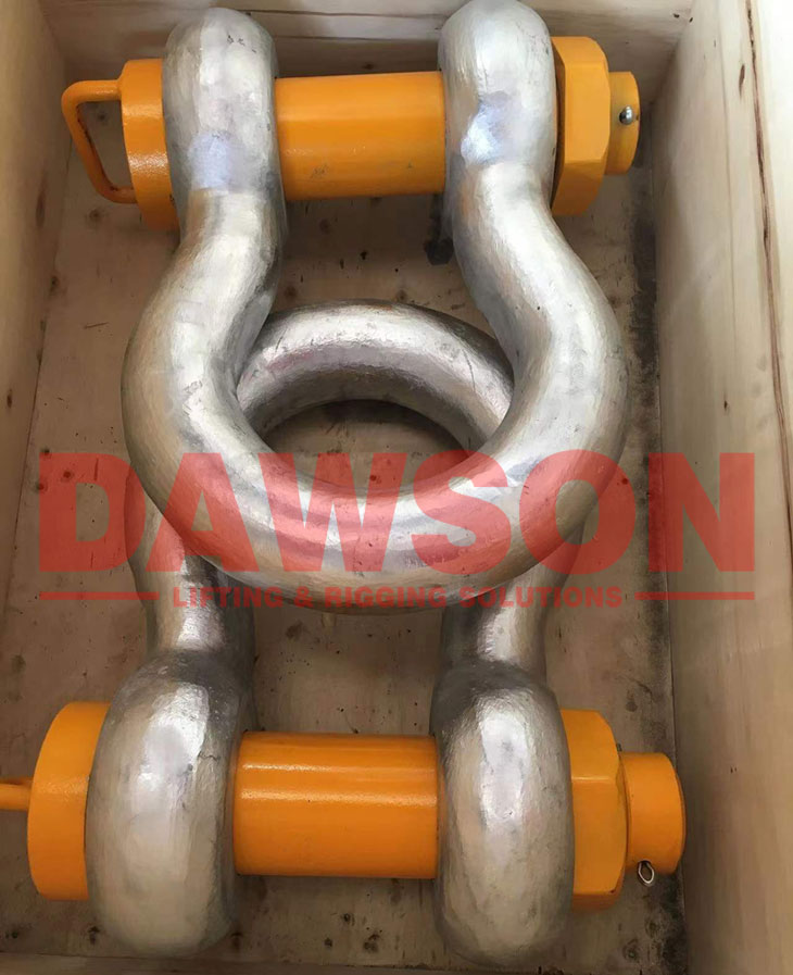 Large WLL Shackle with Circular Cross-Section, Alloy Steel Heavy Duty ...