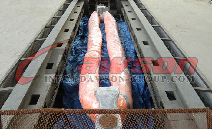 WLL 700T Polyester Round Slings, 700000kg Heavy Duty Endless Type Crane ...