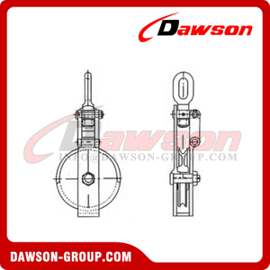 Heavy Duty Snatch Block, High Strength Forged Steel Sheave Block, Wire ...