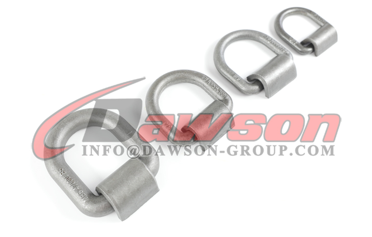 3/4'' MBS 26500LBS Drop Forged Weld on D Ring with Wrap Pad For Lashing ...