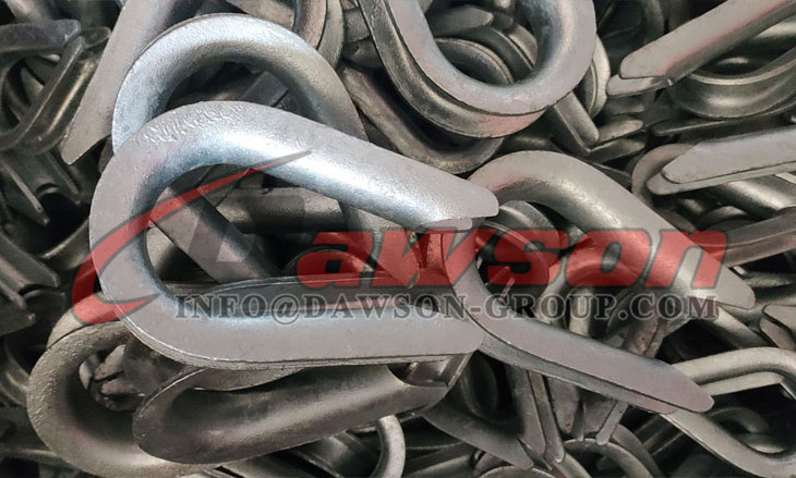 Galvanized Wire Rope Thimble DIN 6899 Type B, Superior Mild Steel Wire ...