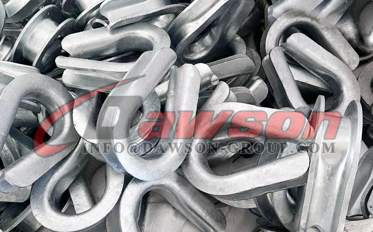 DAWSON DG-414 Extra Heavy Duty Wire Rope Thimbles, U.S. Type Superior ...