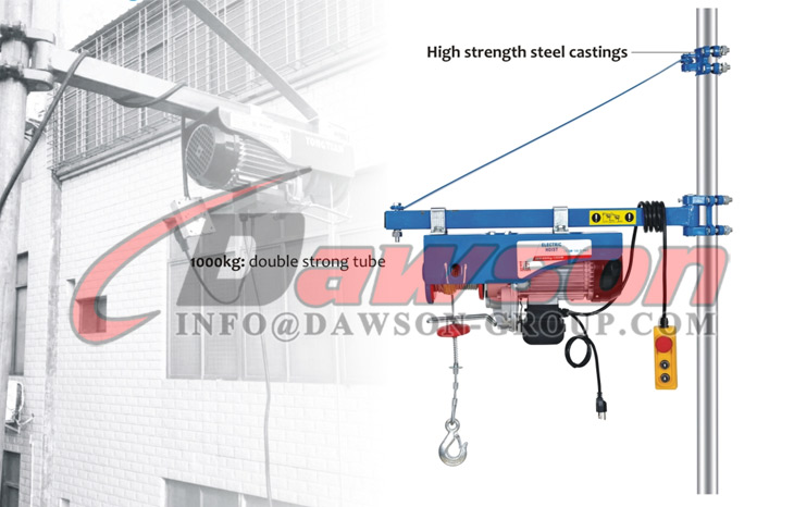 600kg Steel Rotary Hoist Frame Construction Hoist Frame for Electric or ...