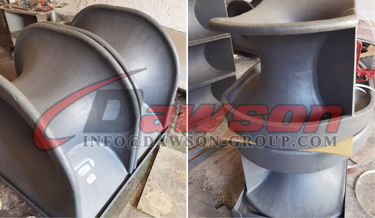 DIN 81915 Deck Mounted Panama Chock Type C, ship chock, cast closed ...