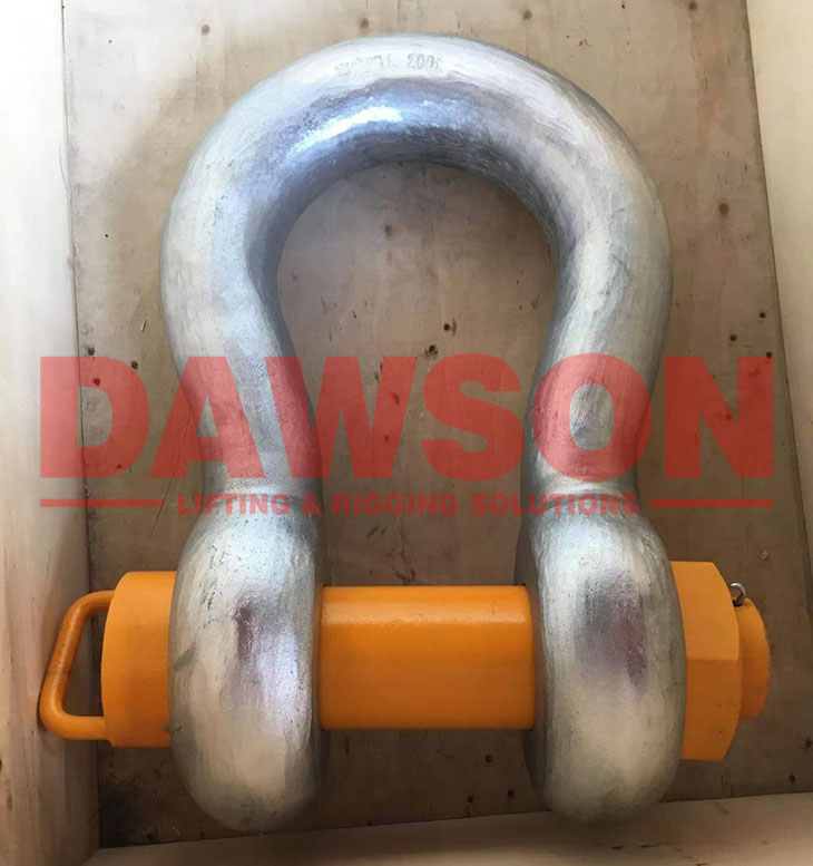 Large WLL Shackle with Circular Cross-Section, Alloy Steel Heavy Duty ...