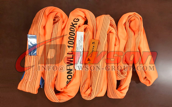 WLL 10T Polyester Round Slings, 10000kg Endless Round Lifting Slings ...
