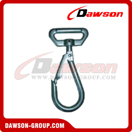 BS 1000kgs/2200lbs 2 inch Forged Swivel Snap Hook, 2" Zinc Plated ...
